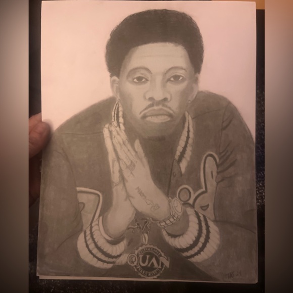 Handmade | Art | Completely Hand Drawn Rich Homie Quan Portrait | Poshmark